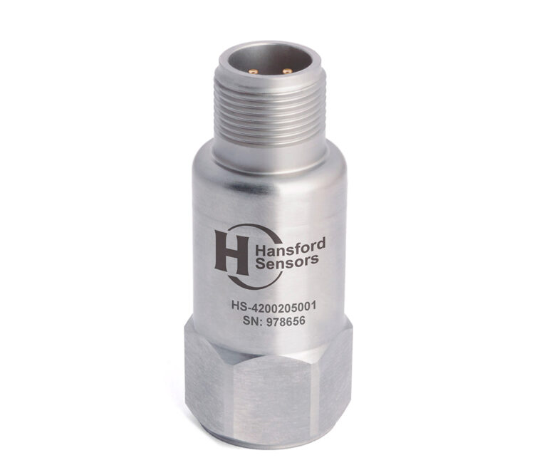 HS-420 - Top Exit - 2 Pin MS 4-20mA Output Accelerometer - Hansford Sensors