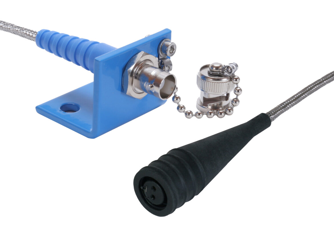 HS-AC170 90 Degree Bracket with Protective Rubber Boot - Hansford Sensors