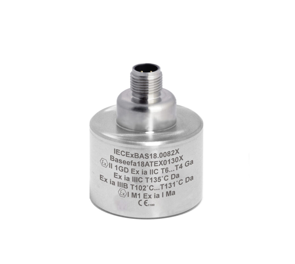 HS-173IR - Top Exit - 4 Pin M12 ATEX Triaxial Accelerometer - Hansford ...