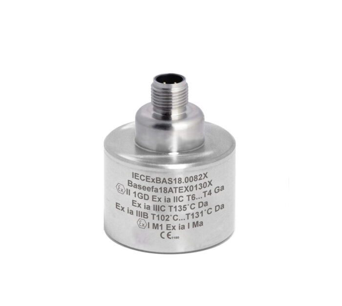 HS-173IR - Top Exit - 4 Pin M12 ATEX Triaxial Accelerometer - Hansford ...